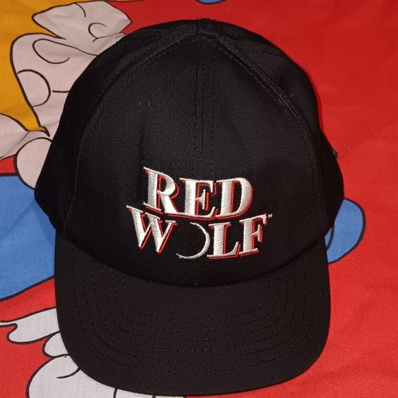 Vintage | Accessories | 9s Red Wolf Beer Vintage Snapback Hat Cap ...